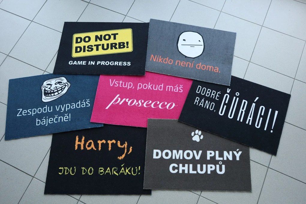 Mercury Flooring, Rohožka Zespodu vypadáš báječně (Meme) 40x60 cm, 40x60, modrá