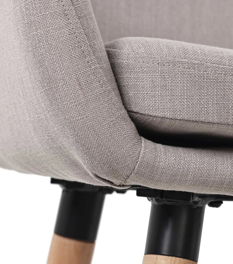 Sada 2 barových židlí Grant látka – taupe