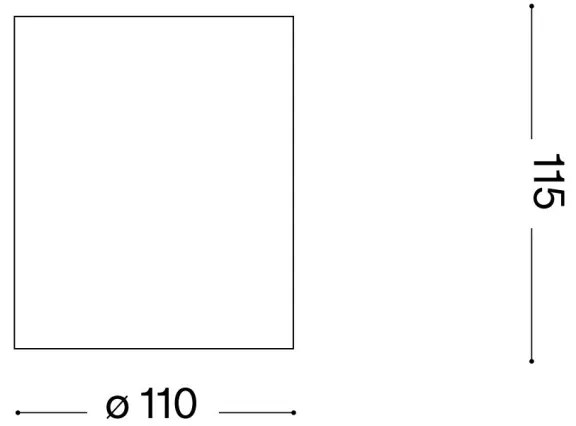 Ideal Lux - Koupelnové bodové svítidlo GUN 1xGU10/28W/230V IP44 černá