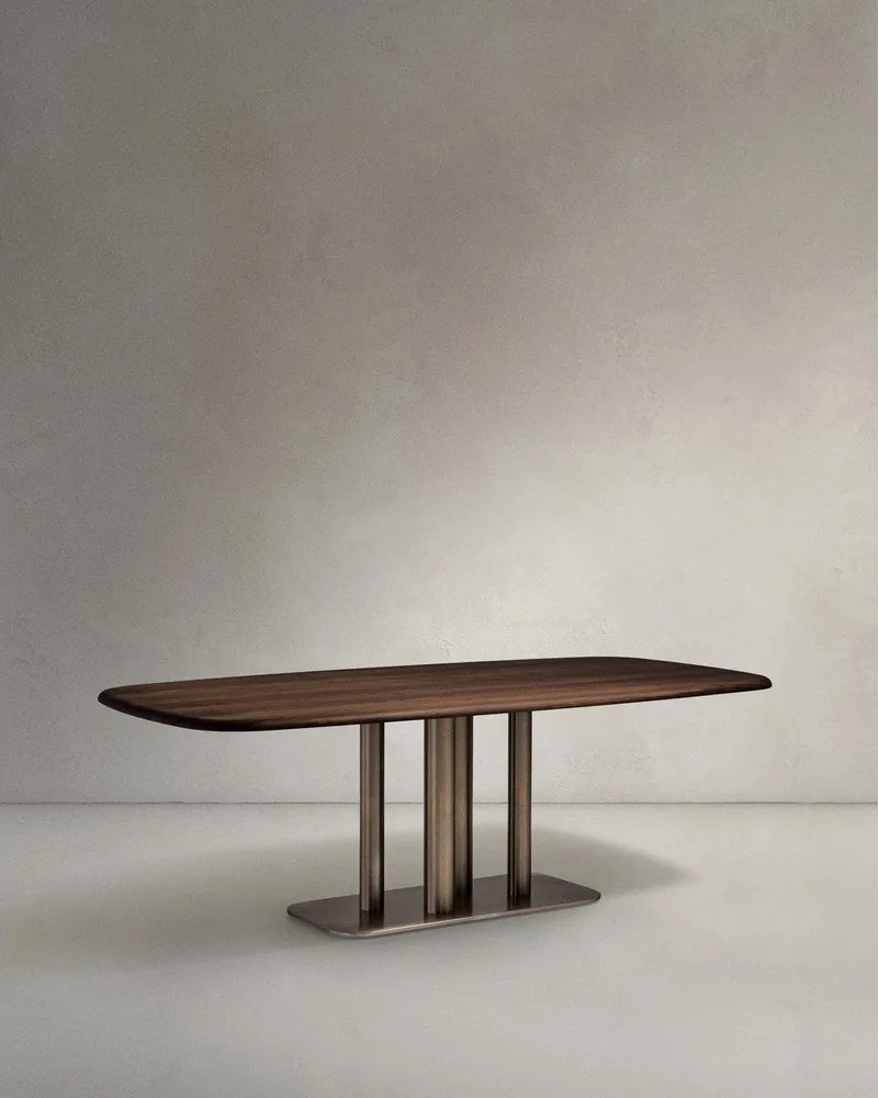 Jídelní stůl v dekoru ořechu 110x220 cm Melvar – Kave Home