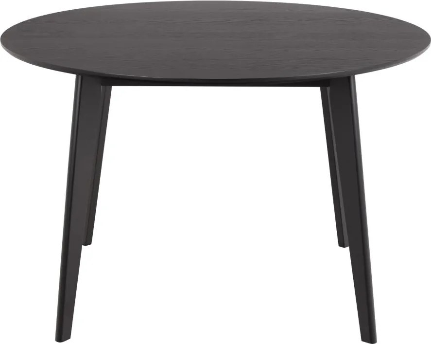 Kulatý jídelní stůl Roxby 120 cm černý