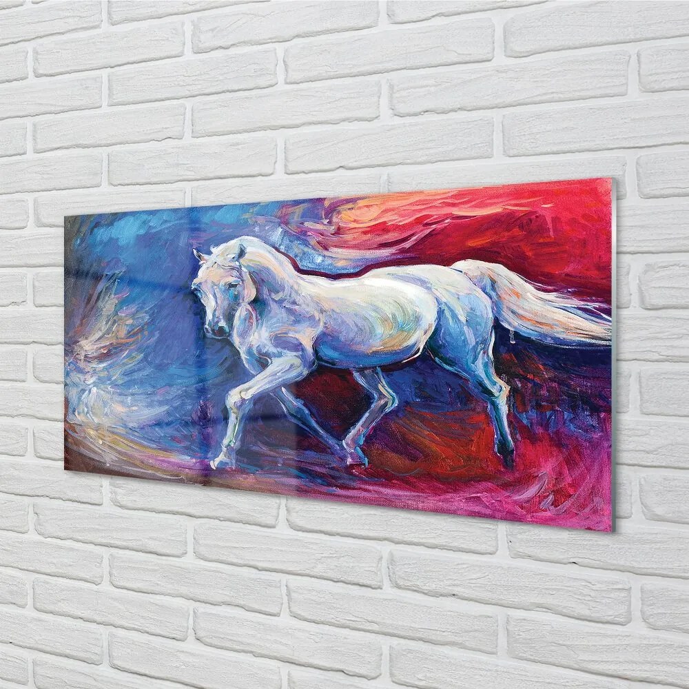 Obraz na skle Kůň 140x70 cm