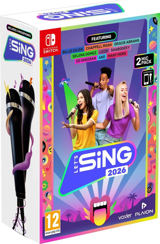 Lets sing 2026 + 2 mikrofony - nintendo switch