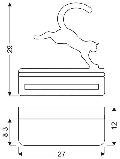 LED Dětské nástěnné svítidlo s poličkou JUMPING CAT LED/5W/230V