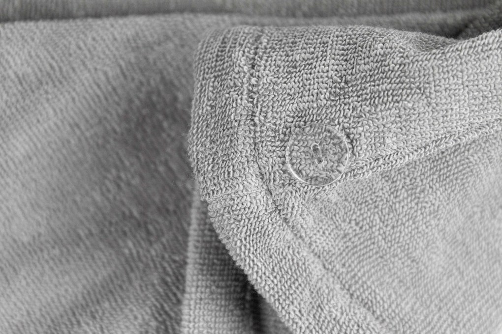 Bavlněný froté turban do sauny a wellness Comfort světle šedý