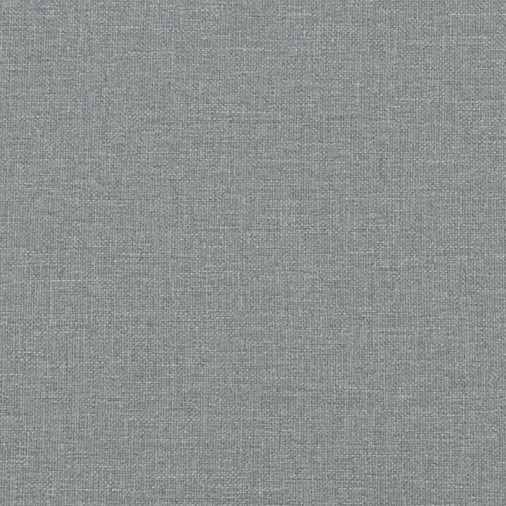 2místná pohovka světle šedá 140 cm textil - Default Title