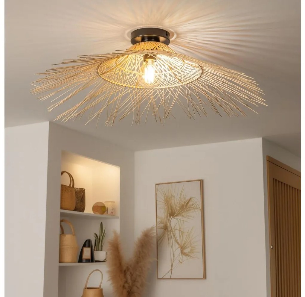 Brilagi - LED Přisazený lustr CERIA BOHO 1xE27/40W/230V pr. 100 cm bambus