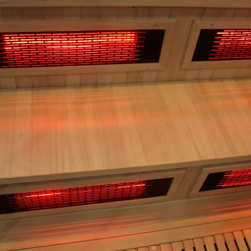 BPS-koupelny Kombinovaná sauna 2v1 - Infrasauna + finská sauna 200x200, 5-6 osob