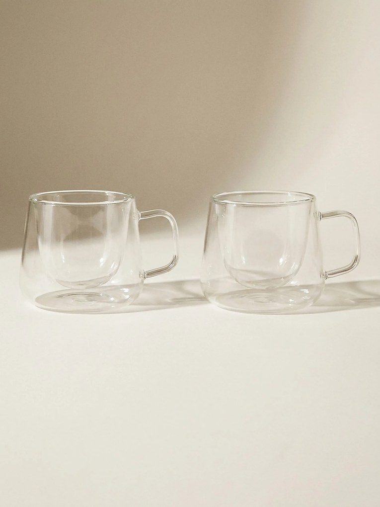 Sinsay - Skleněné šálky s dvojitým dnem 2 pack - clear