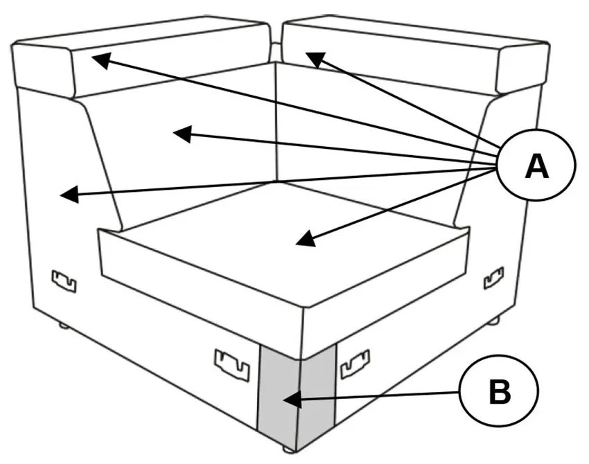 Sedací souprava ULISES | 259x225 | rozkládací | vysoká kvalita | VÝBĚR TKANIN