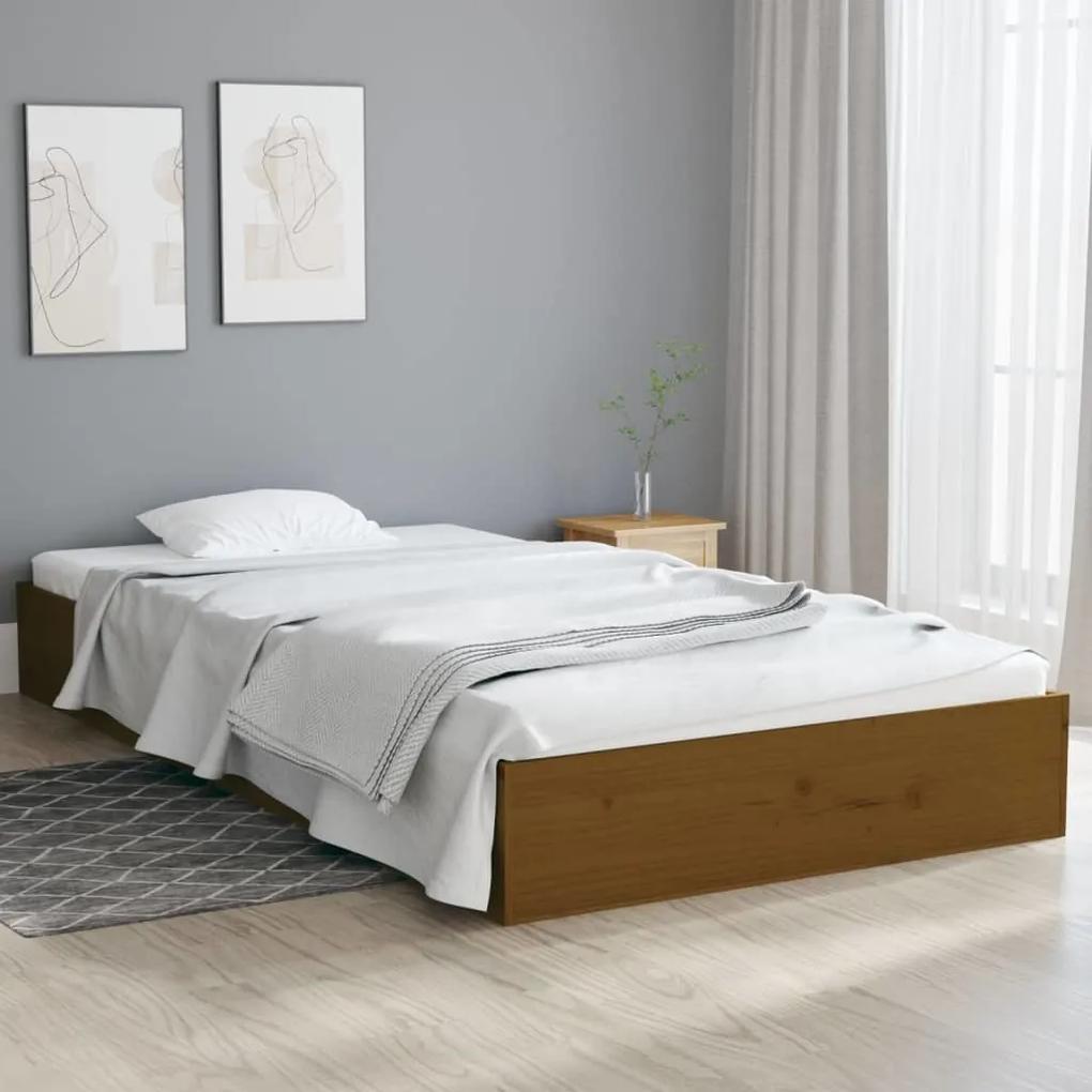 vidaXL Rám postele masivní dřevo 90 x 200 cm [820061] Barva: Bílá