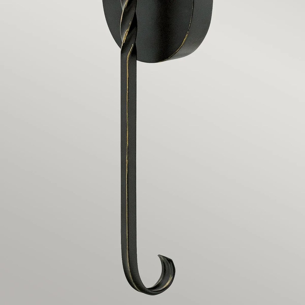 Rustikální nástěnné světlo Elstead Casa 1x E27 staročerná 59 cm