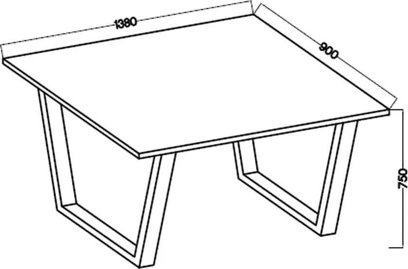 Casarredo - Komfort nábytek Jídelní stůl KAISARA 138x90 cm, černá/lancelot