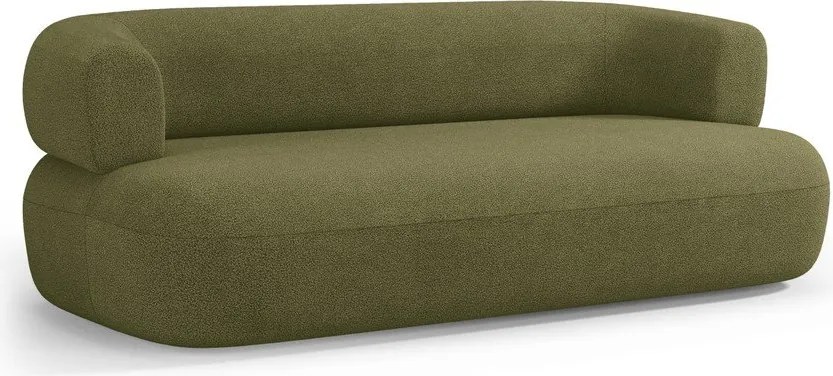 Zelená pohovka z textilie bouclé 178 cm Jenny – Micadoni