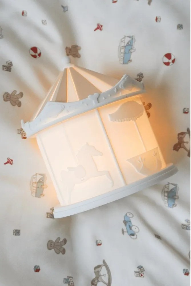 Slonovinové dětské noční světlo Carousel Off-White – Cam Cam Copenhagen