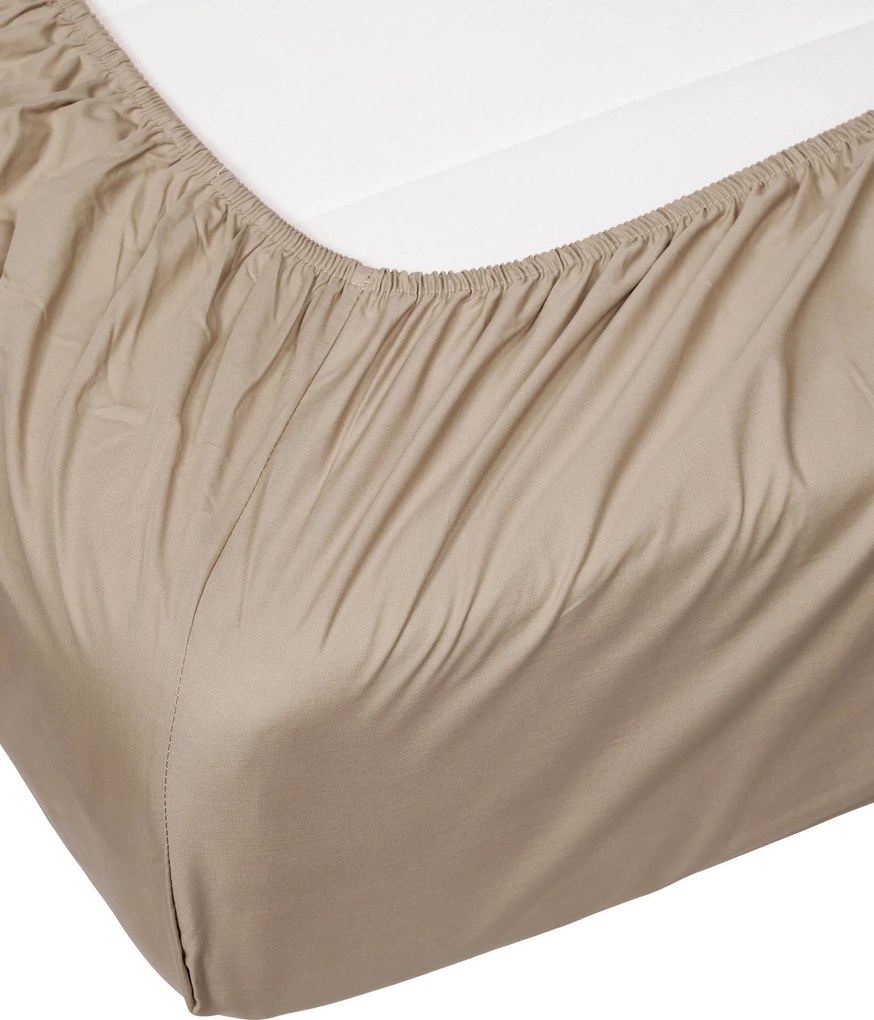 Prostěradlo s gumou Premium Percale 90 x 200 cm zelené