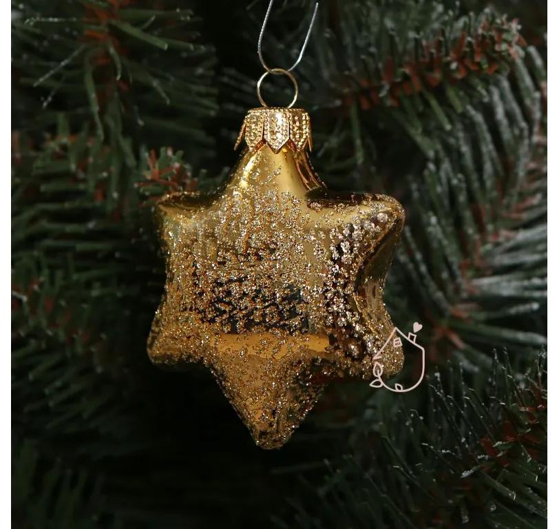 Vánoční ozdoby zlaté hvězdy