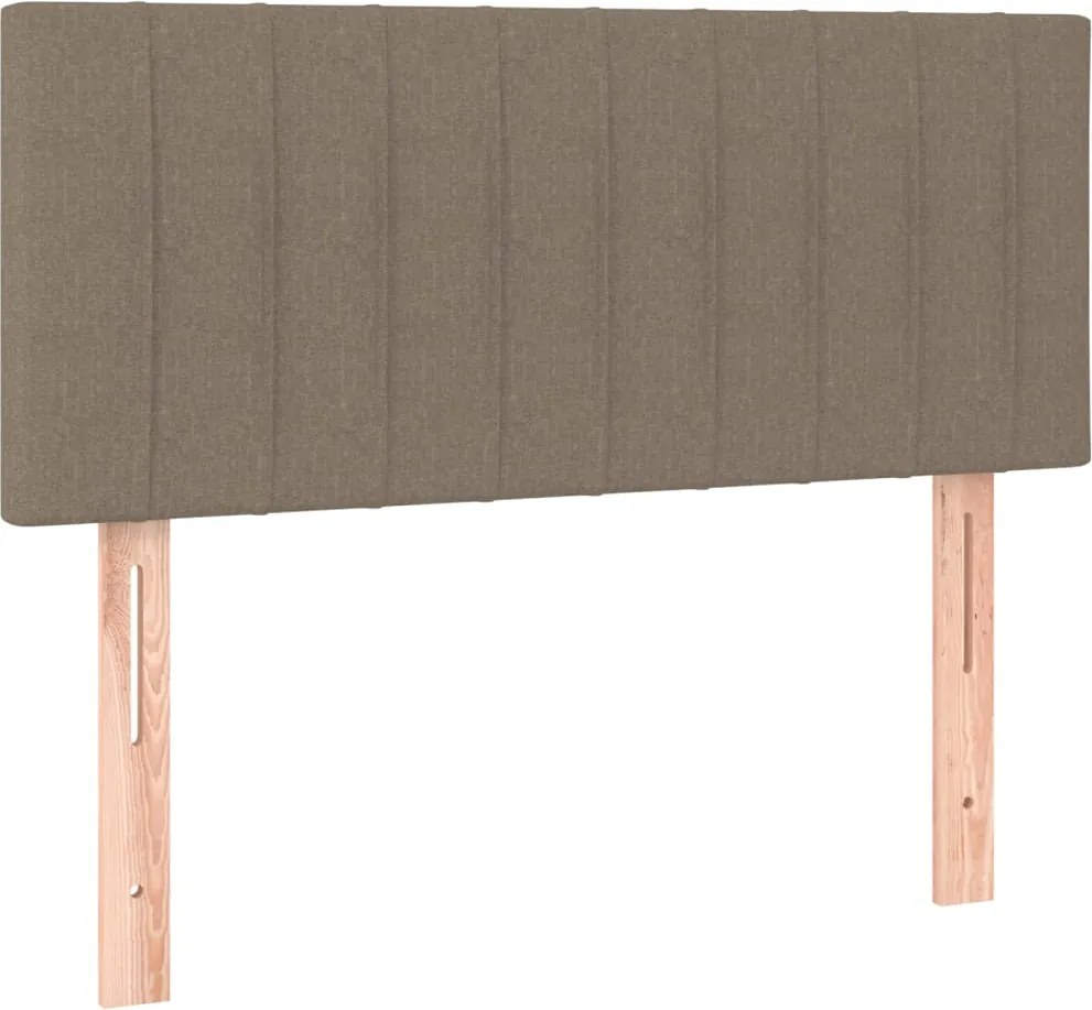 Box spring postel s matrací taupe 90x190 cm textil 3140741
