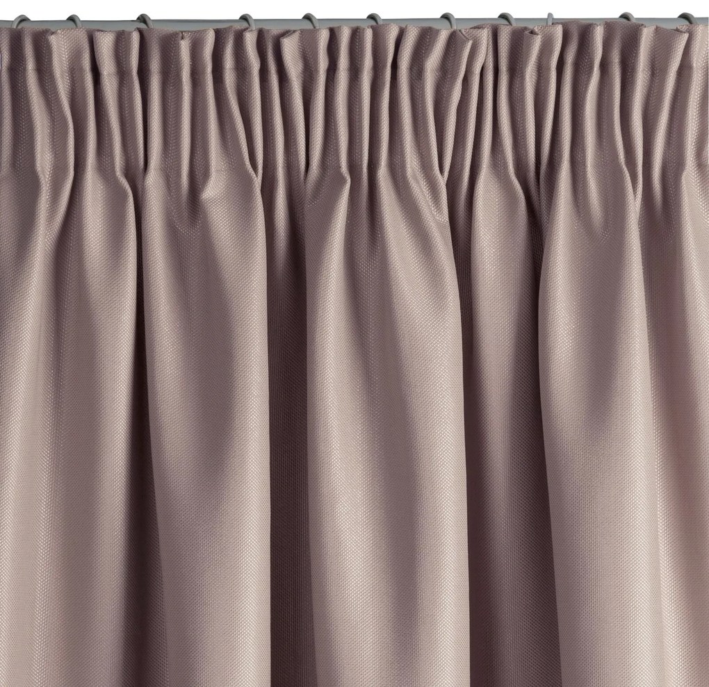 ZATEMŇOVACÍ ZÁVĚS NA PÁSCE AGGIE 140X270 CM PUDROVÁ