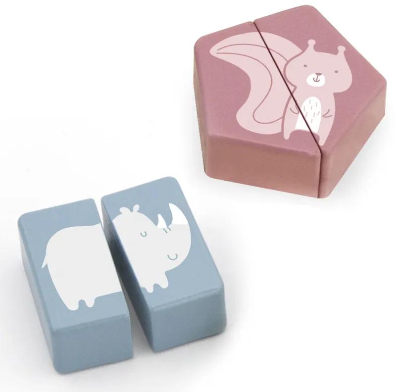 Viga PolarB Viga Dřevěné vkládací puzzle pro nejmenší - Zvířata