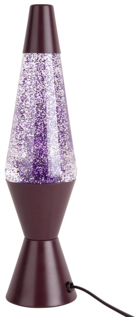 LEITMOTIV Stolní lampa Glitter fialová ∅ 10 × 37 cm