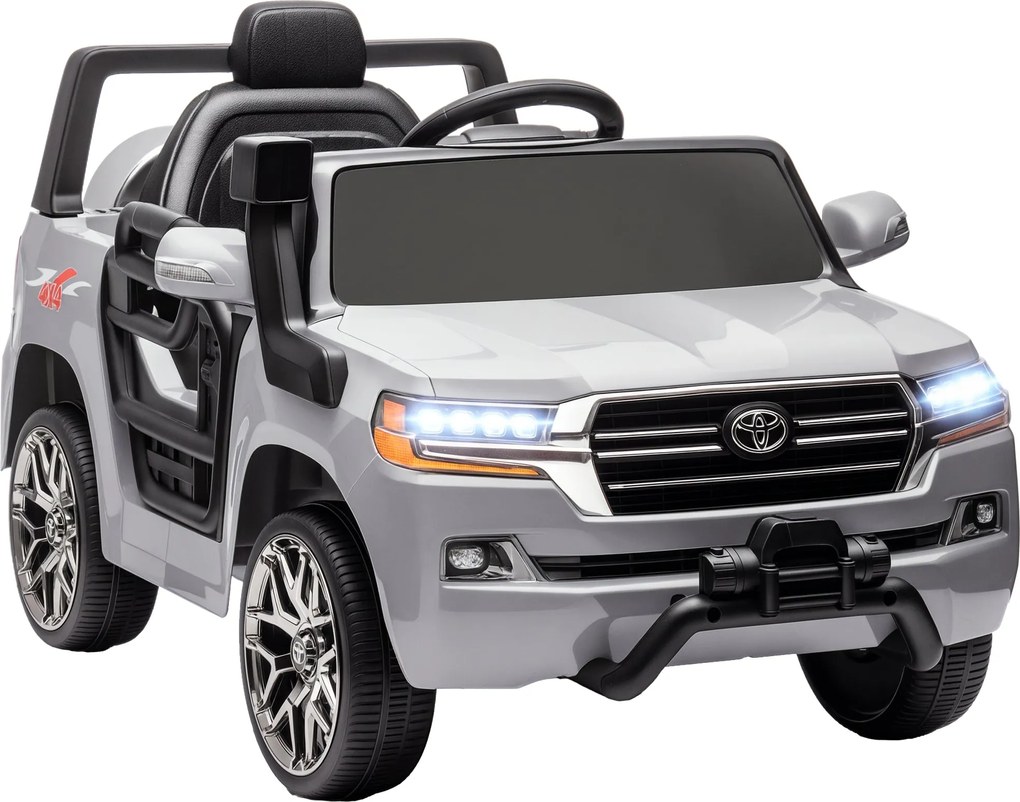 Dětské elektrické auto AIYAPLAY 3+ roky Toyota LAND CRUISER s 12V baterií, dálkovým ovládáním, světlomety, klaksonem, pomalým startem a MP3 hudbou - Š