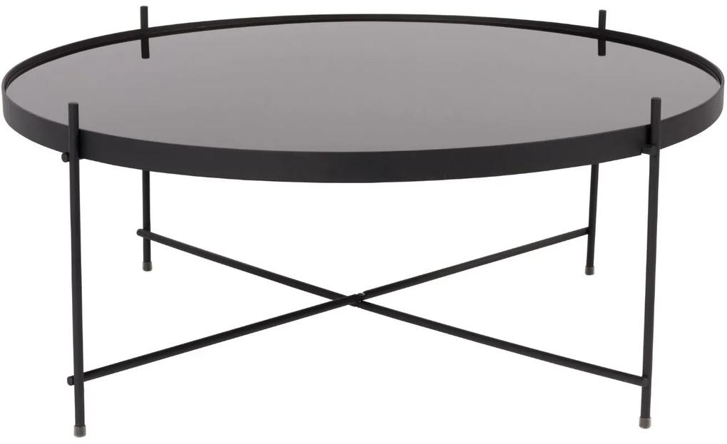 OnaDnes -20% Černý skleněný konferenční stolek ZUIVER CUPID 82,5 cm