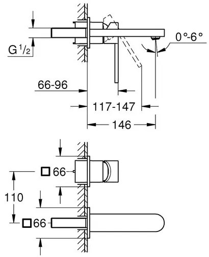 Grohe Plus Baterie umyvadlová se 2 otvory, velikost M 29303003