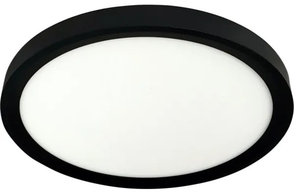 LED Stropní svítidlo LED/18W/230V 3000/4000/6500K pr. 23 cm černá