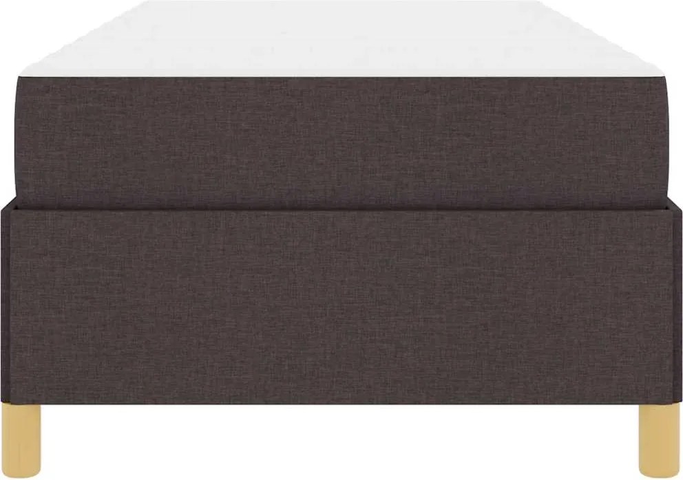 Rám postele Tmavě hnědá 100 x 200 cm textil 3398916