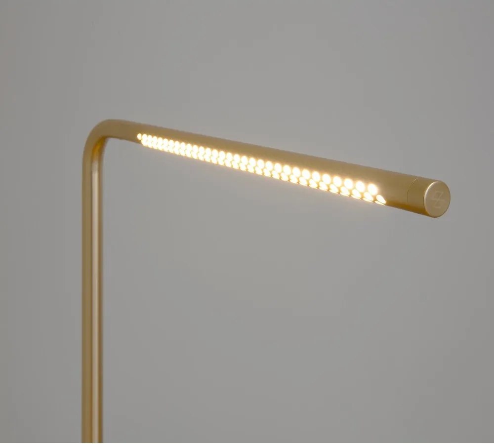 LED stmívatelná stojací lampa v mosazné barvě (výška 142,5 cm) Omni Floor – UMAGE