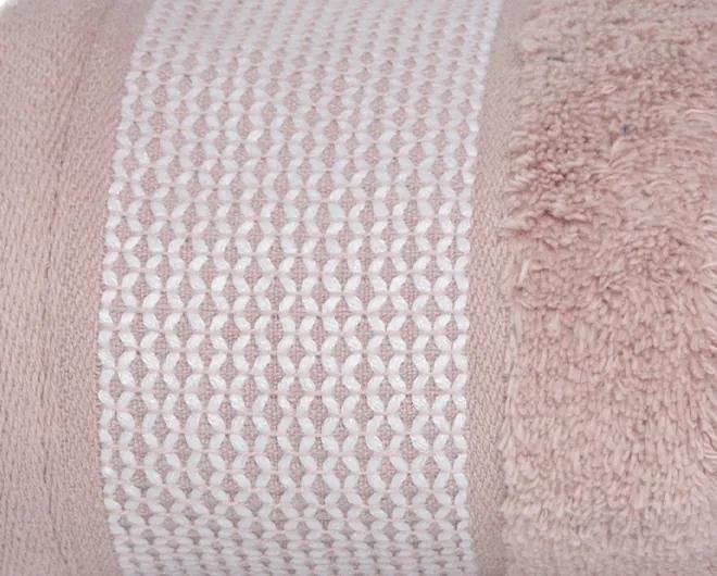 Detexpol Bavlněný ručník Carlo 70x140cm pudrově- růžový