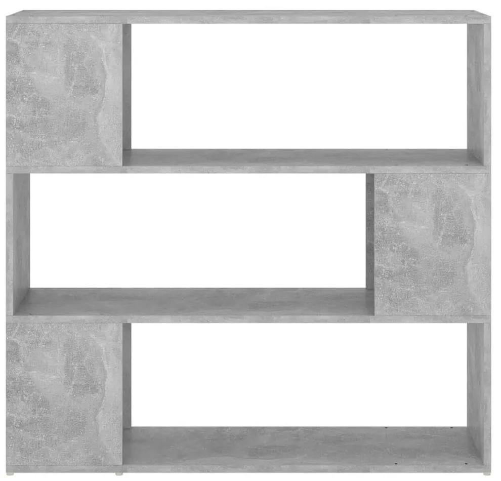 Petromila Knihovna / dělicí stěna betonově šedá 100 x 24 x 94 cm