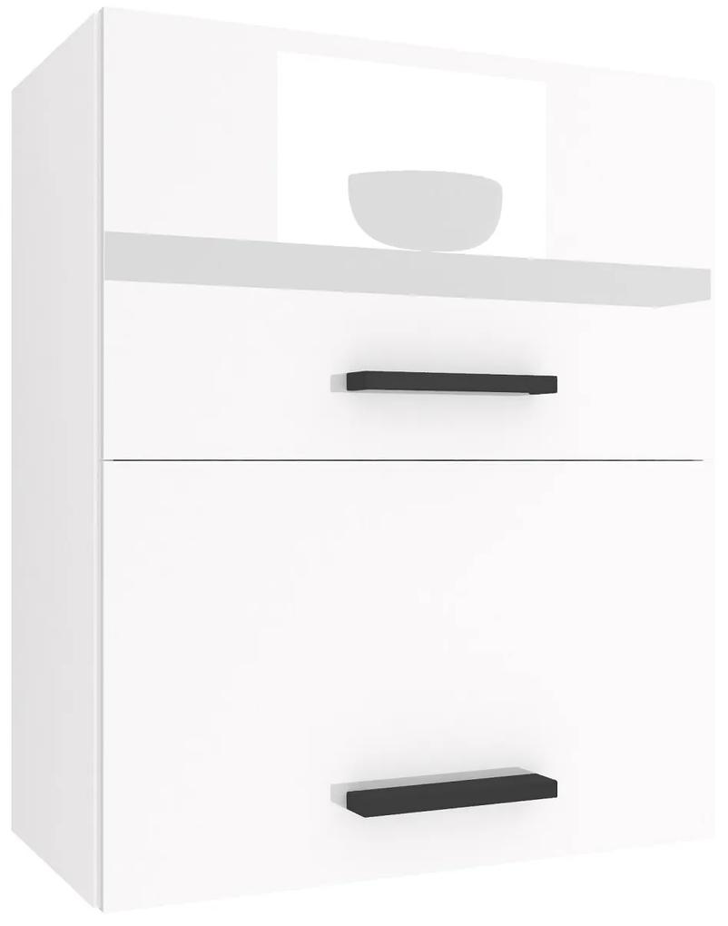 Kuchyňská skříňka Belini horní 60 cm bílý lesk  INF SGP2-60/1/WT/W/0/B1