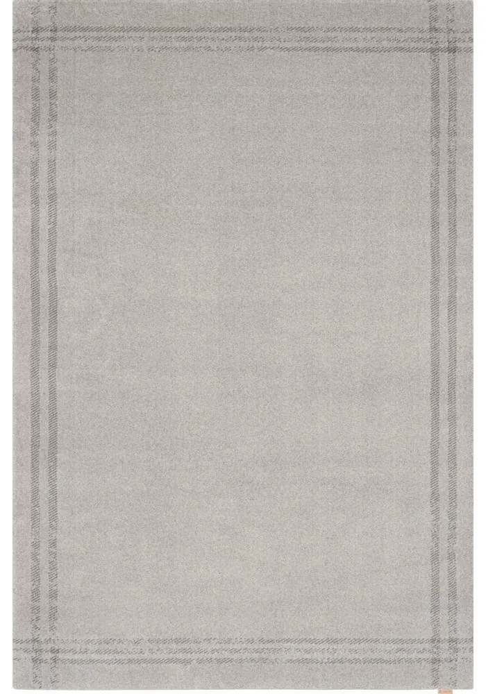 Krémový vlněný koberec 300x400 cm Calisia M Grid Rim – Agnella