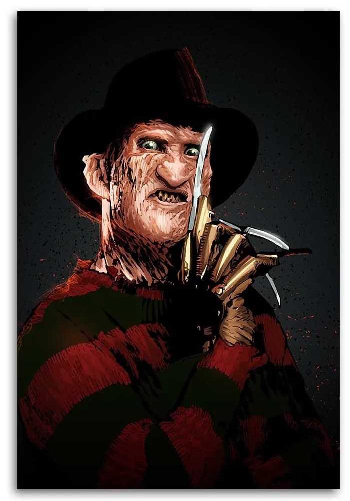 Gario Obraz na plátně Noční můra v Elm Street, Freddy Krueger - Nikita Abakumov Rozměry: 40 x 60 cm