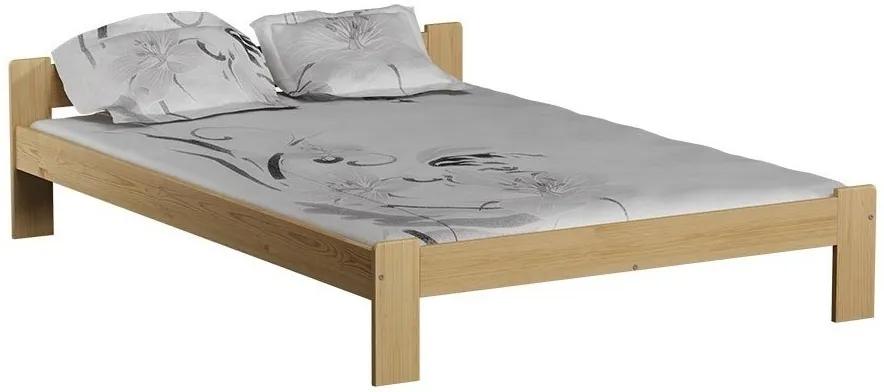 Dřevěná postel Celinka 140x200 + rošt ZDARMA (Barva dřeva: Olše)
