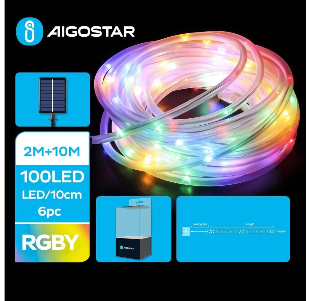 Aigostar B.V. | Aigostar - LED Solární vánoční řetěz 100xLED/8 funkcí 12m IP65 multicolor | AI0443