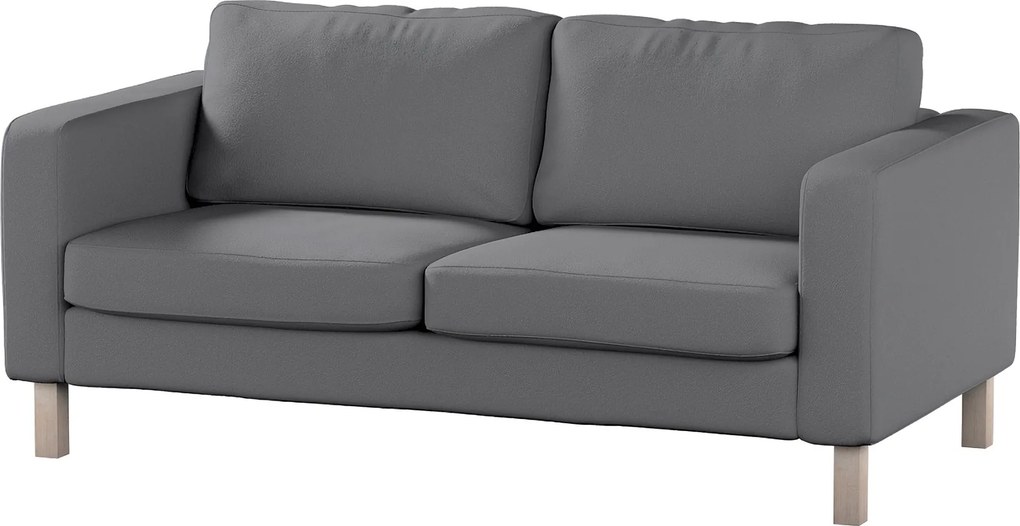 Potah na pohovku IKEA Karlstad 2-místná, nerozkládací, krátký barva šedá látka pletený vzor