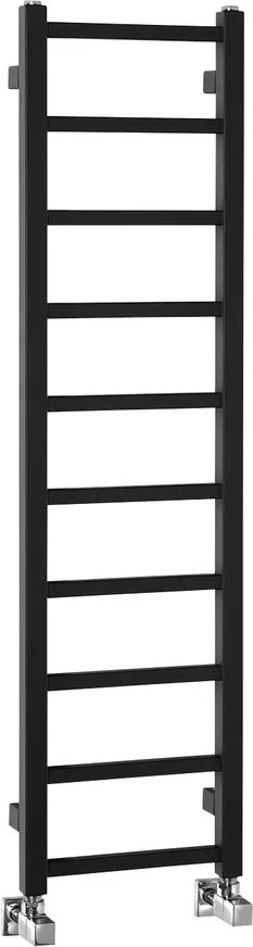 Sapho Sapho, MAKRO LIGHT topné těleso 300x1140 mm, černá mat, IR444TB
