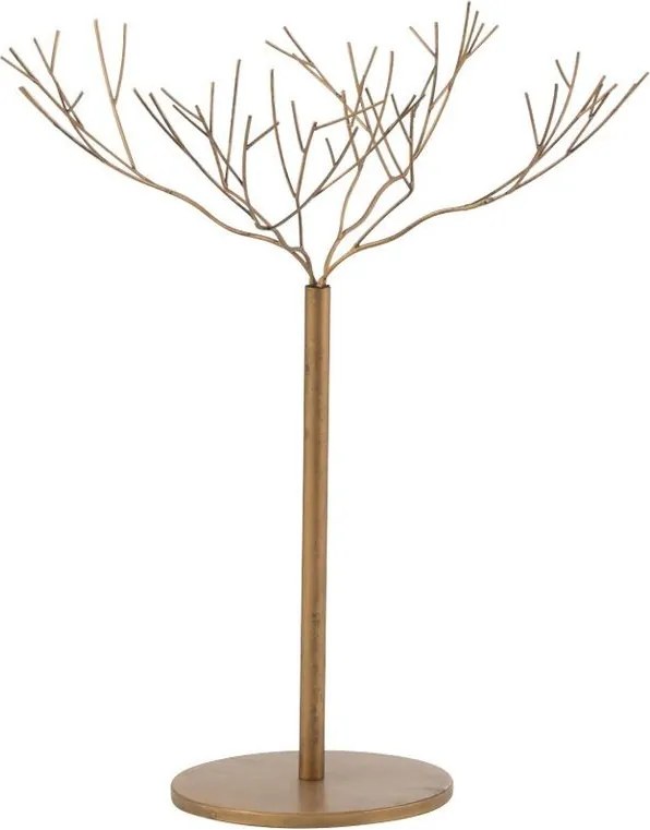 Zlatý kovový dekorační strom Tree Gold - 60*60*75 cm