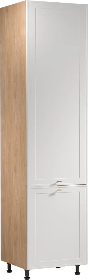 SORENTO pb | vysoká skříňka D60ZLN na vestavnou lednici | 60 cm | PRAVÁ | puccini/bílá