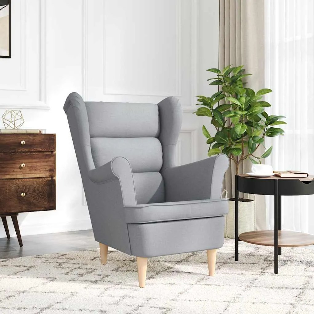 vidaXL Křeslo 74 x 84 x 100 cm textil [4016905] Barva: Šedá