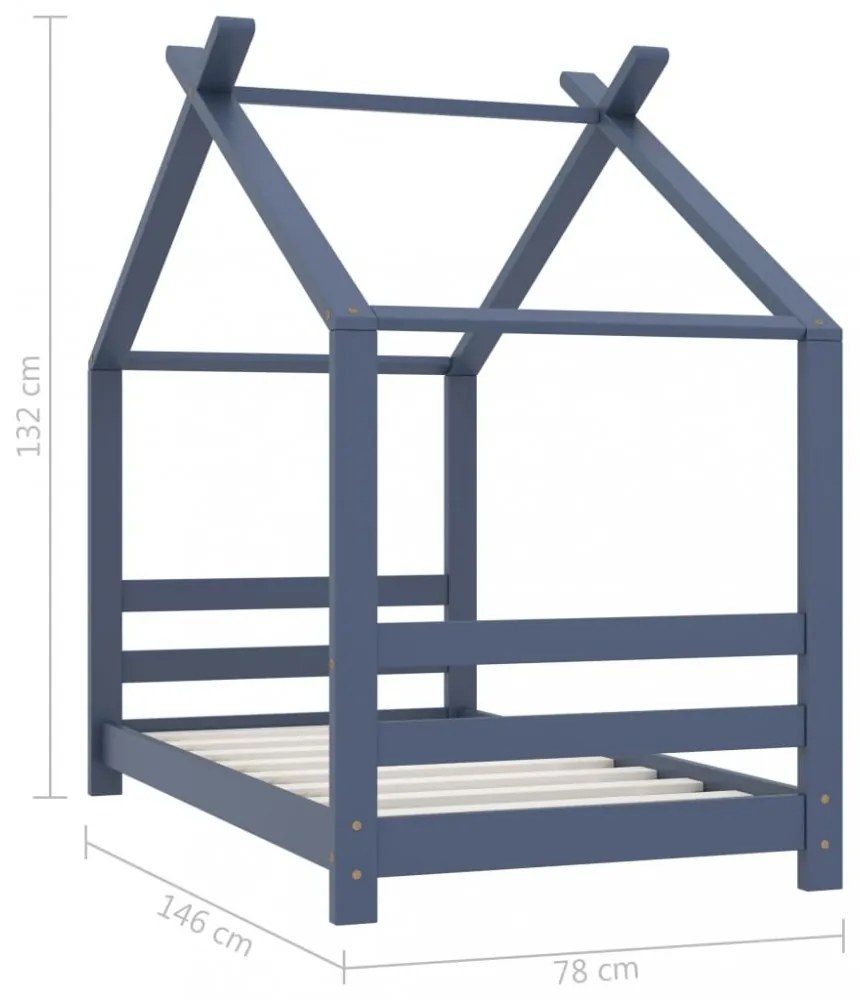 Dětská postel 70x140 borovice Dekorhome