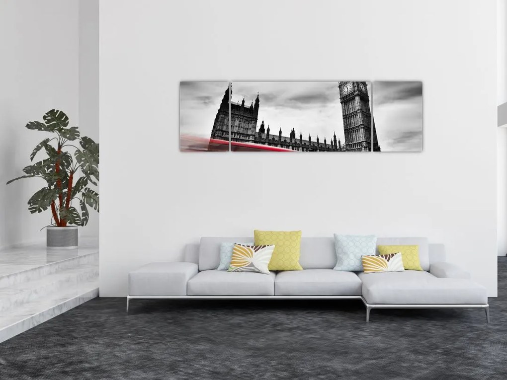 Obraz - Londýnské Houses of Parliament (170x50 cm)