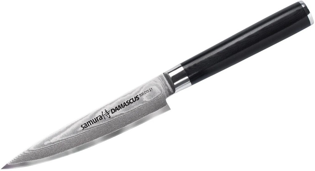 Kuchyňský nůž samura damascus univerzální nůž 12,5 cm