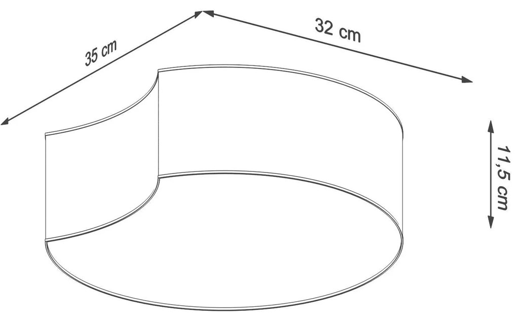 Stropní svítidlo CIRCLE 1 bílé