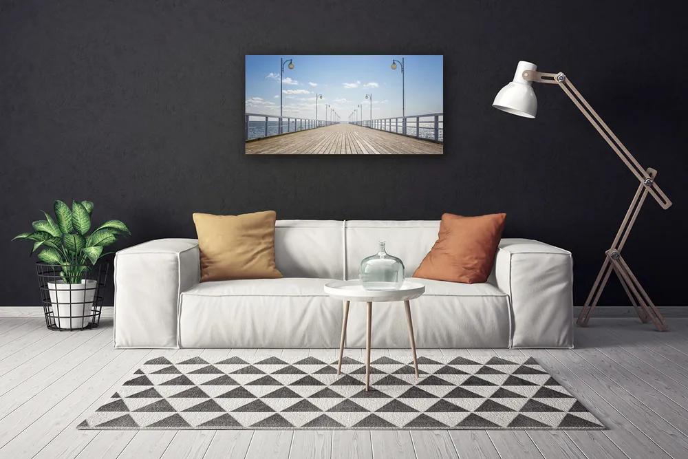 Obraz na plátně Molo Moře Architektura 120x60 cm