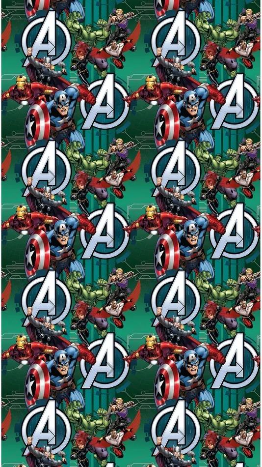 AG ART Dětský závěs Avengers, 140 x 245 cm