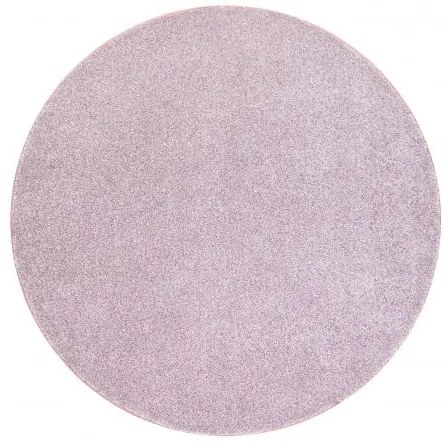 koberec kulatý SAN MIGUEL špinavě růžová 61 hladký, Jednotný je velikost kruh 133 cm | krásné koberce cz